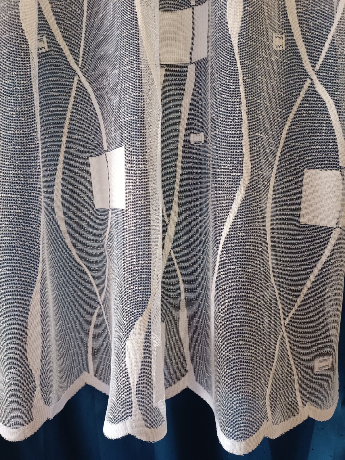 Metrážová žakarová záclona 7104: výška 120 cm | LYKE.CZ