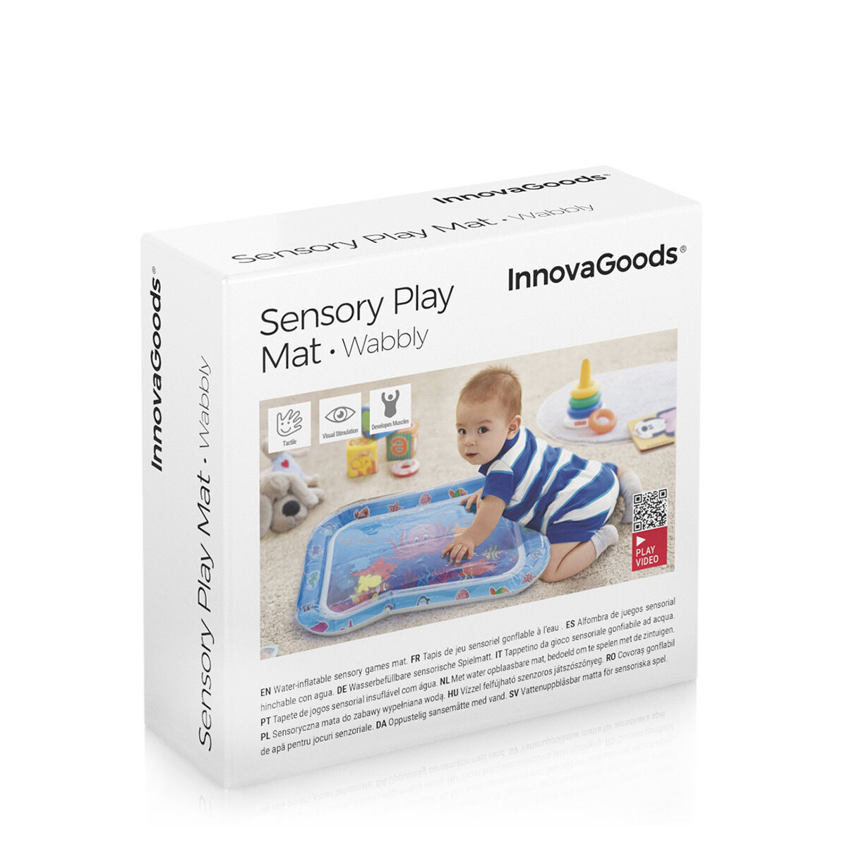 Dětská vodní nafukovací podložka s mořskými vzory Wabbly InnovaGoods ...